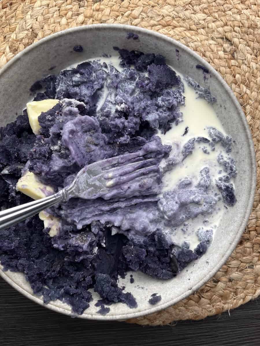 Purple Mashed Potatoes • Serious Food Crush
