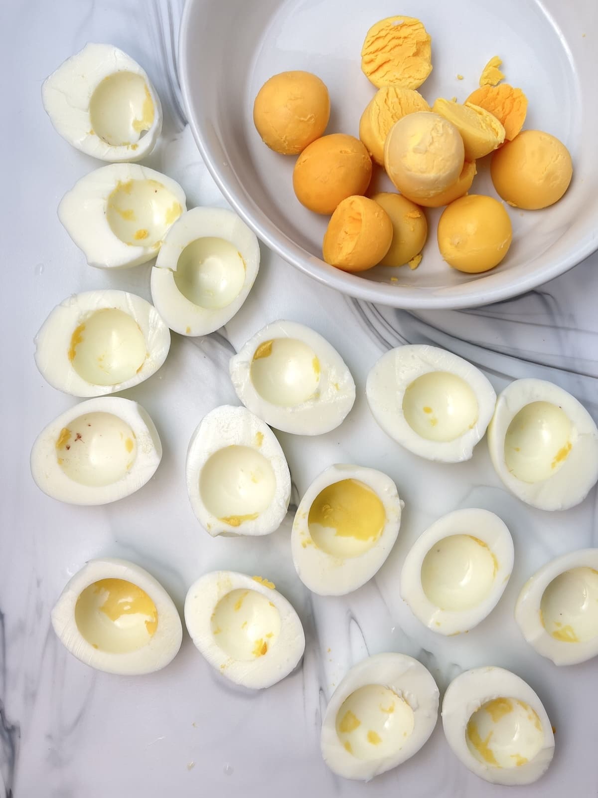 Deviled Eggs with Bacon and Sriracha • Serious Food Crush